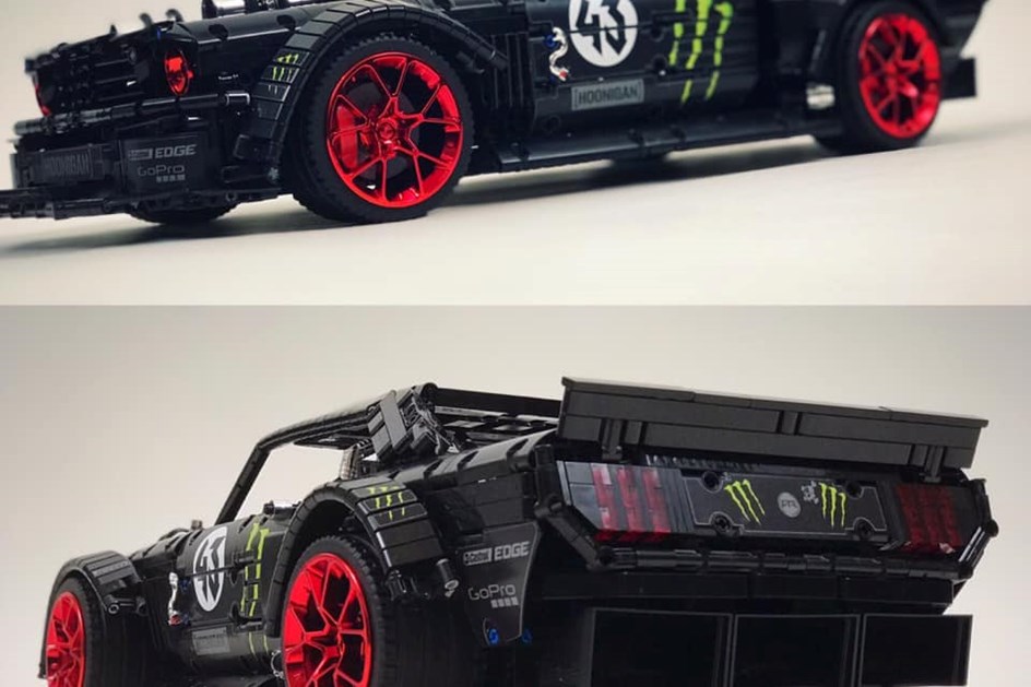 Mustang Hoonicorn de Ken Block construído em LEGO por um fã ...