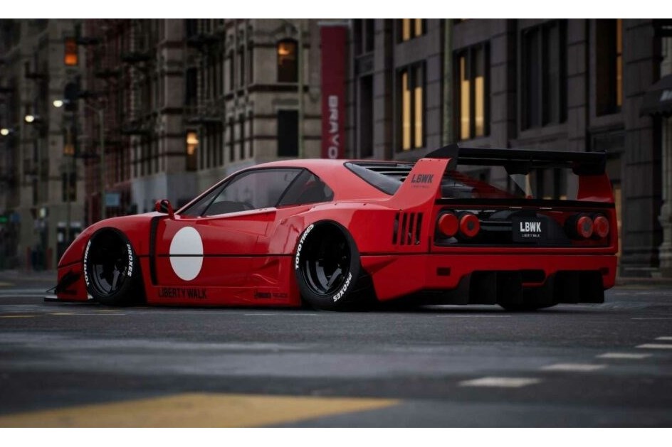 Ferrari F40 ganha visual brutal pelas mãos da Liberty Walk - Super Carros - Aquela Máquina